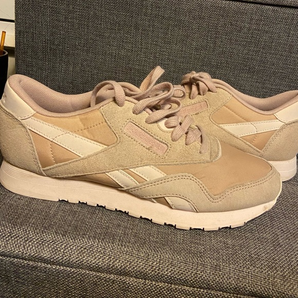 Reebok | Shoes | Pinkish Tan Reebok Classics Worn Twice | Poshmark